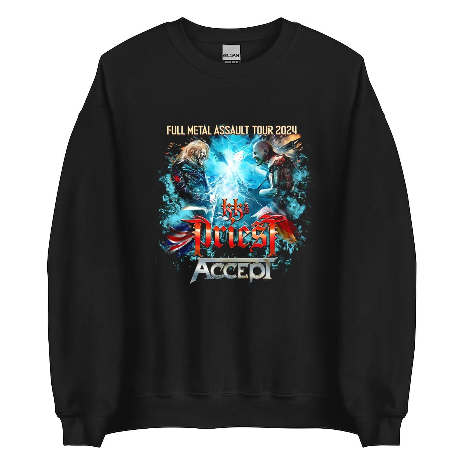 Metal Music Legends 2024 Full Metal Assault Tour Shirt, Heavy Metal ...