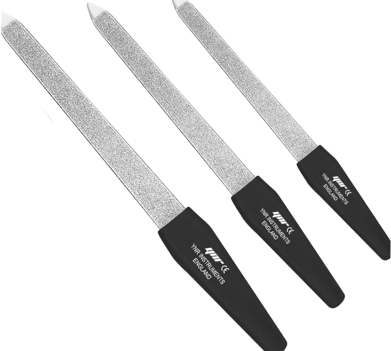 Metal Nail File Diamond Deb Dusted Coarse Nail Files Cleaner Pusher ...