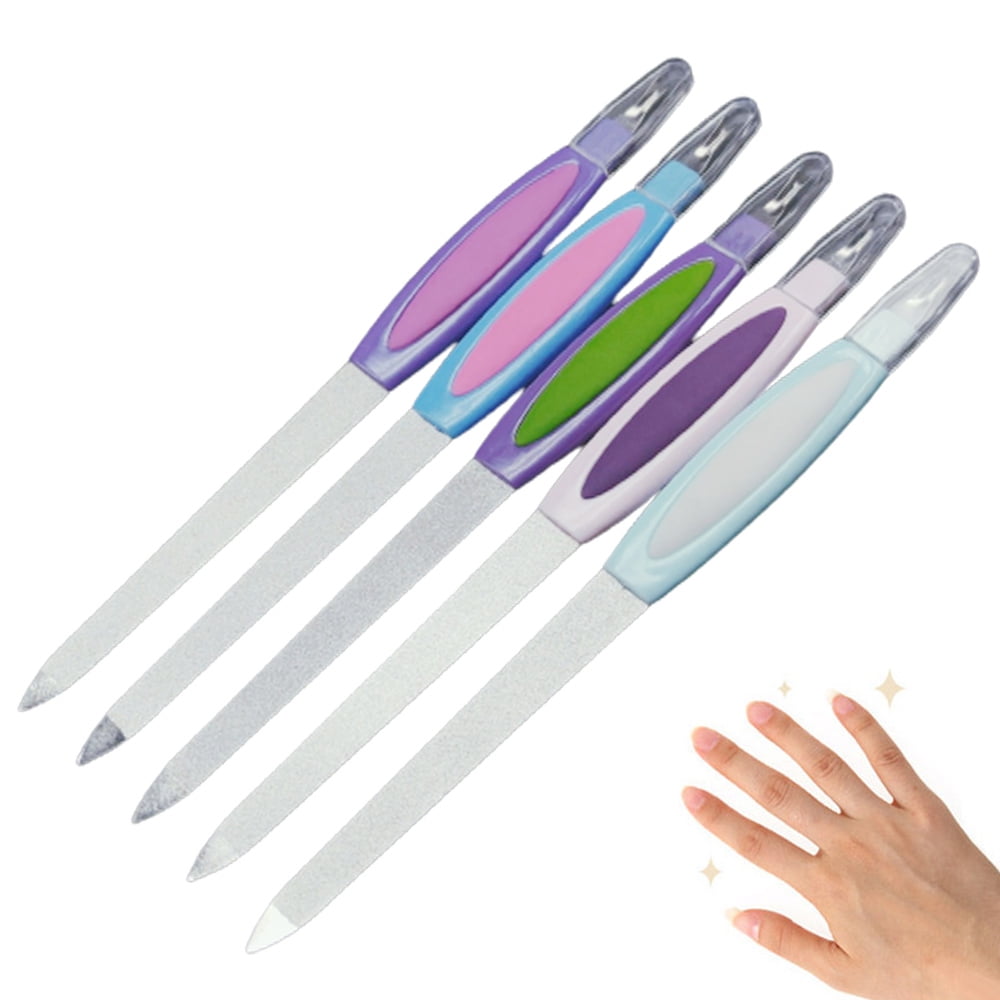 Metal Nail File, Double end fader Nail Art Tools Fingernail Files ...