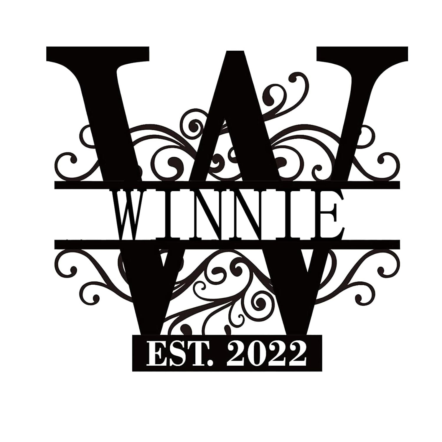 Metal Name Signs Personalized,Established Family Signs,Family Sign For ...