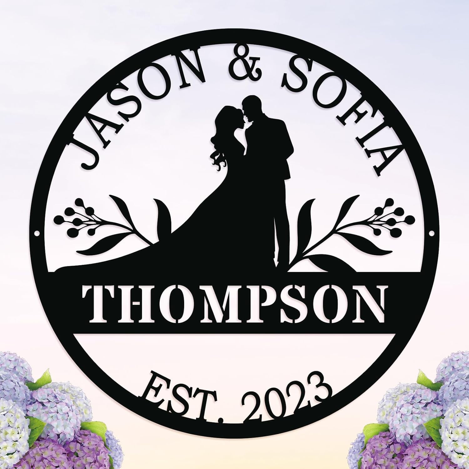 Metal Name Signs Personalized, Wedding Gifts for Couples, Metal ...