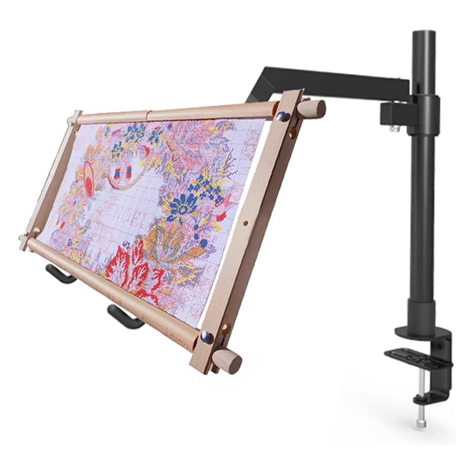 Metal Needlework Frame Stand Adjustable Rotating Embroidery Stand ...