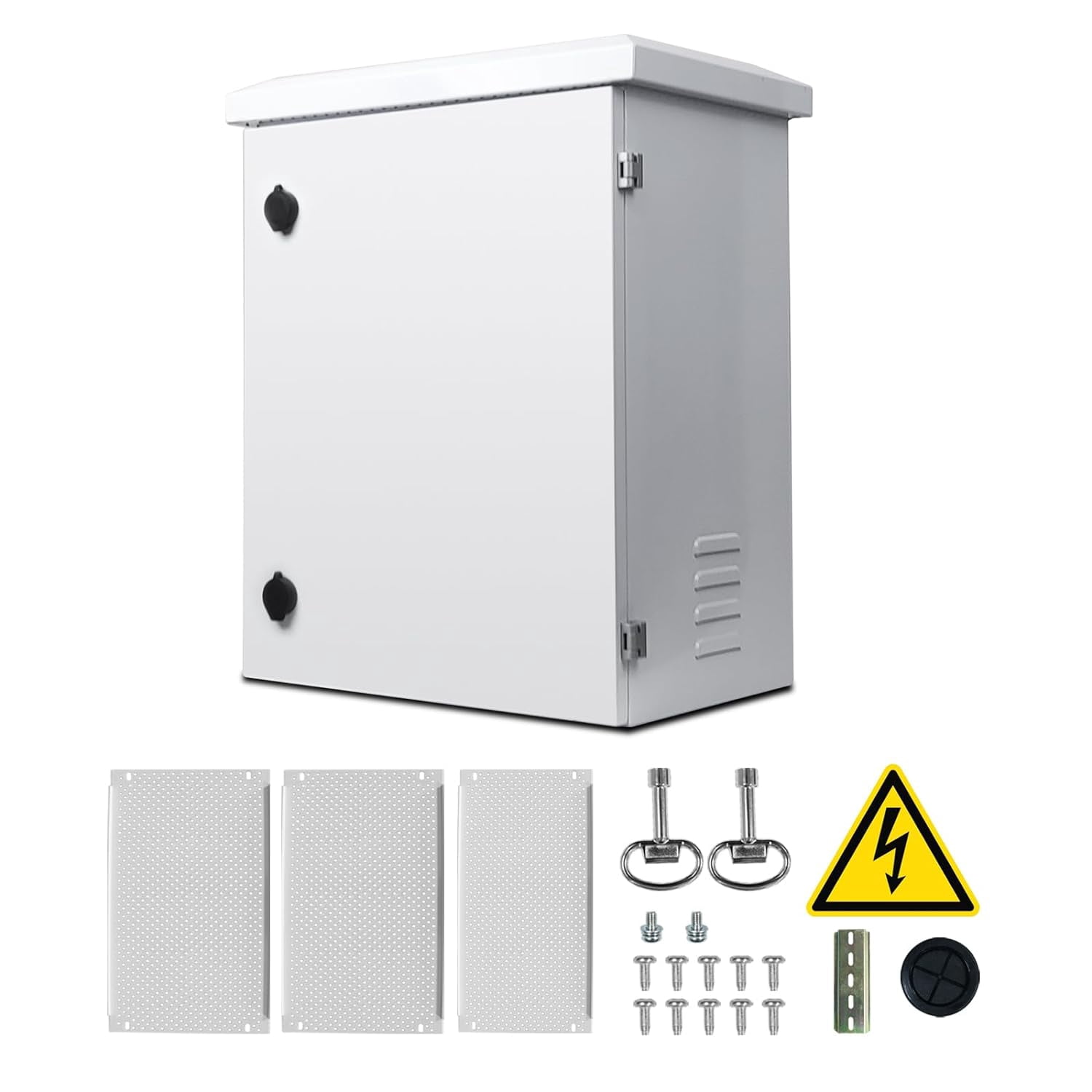 Outdoor Waterproof Electrical Box Metal Outdoor Enclosure With Rain ...