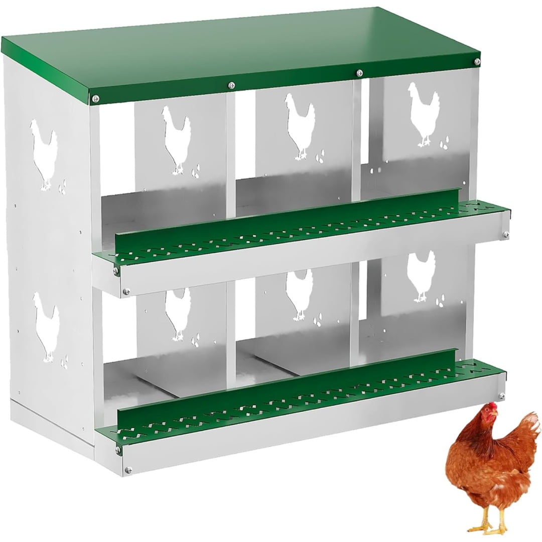 Metal Nest Boxes for Chickens- Compartments Laying Boxes for Hens ...