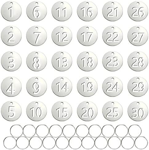 Metal Number Tags, Round Key Numbered Tags, Identification Hang Tags ...