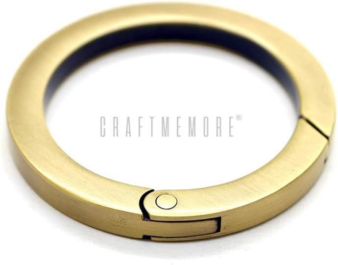 Metal O Ring Spring Opening Purse Making Snap Angle-Edge O-Rings Clip ...