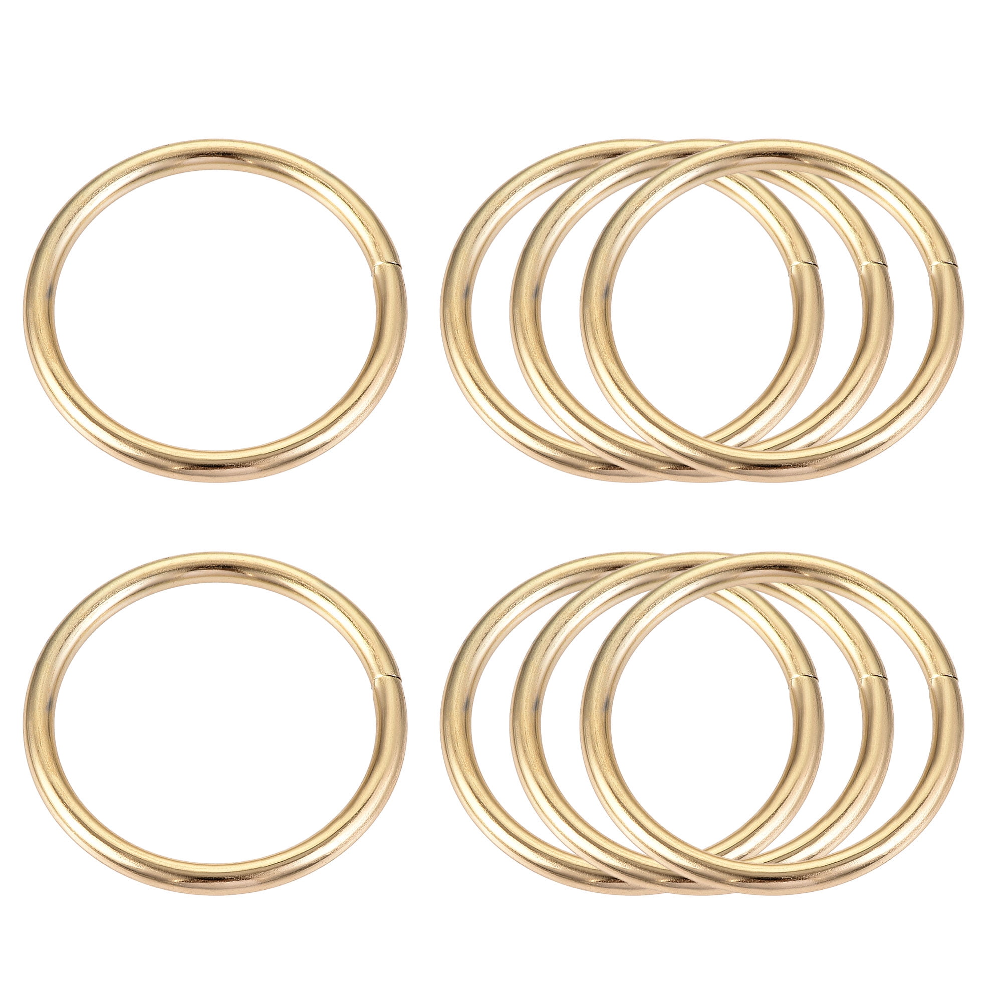 Metal O Rings, 8 Pack 30mm(1.18") ID 3mm Thickness Multi-Purpose Non ...
