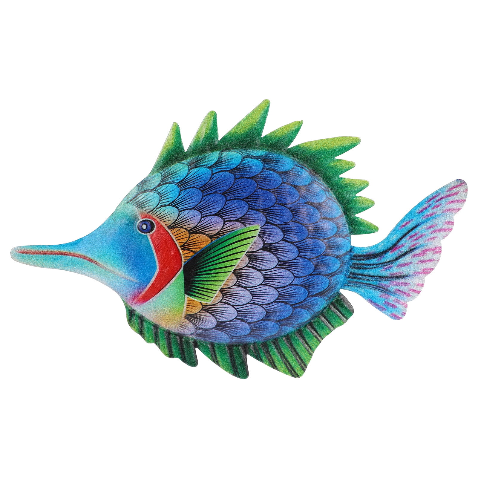 Metal Ocean Fish Wall Decor Outdoor Indoor Art Sculpture Hanging ...
