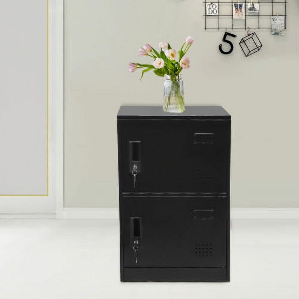 Metal Office Storage Locker 9 Door Industrial Style Home Storage ...
