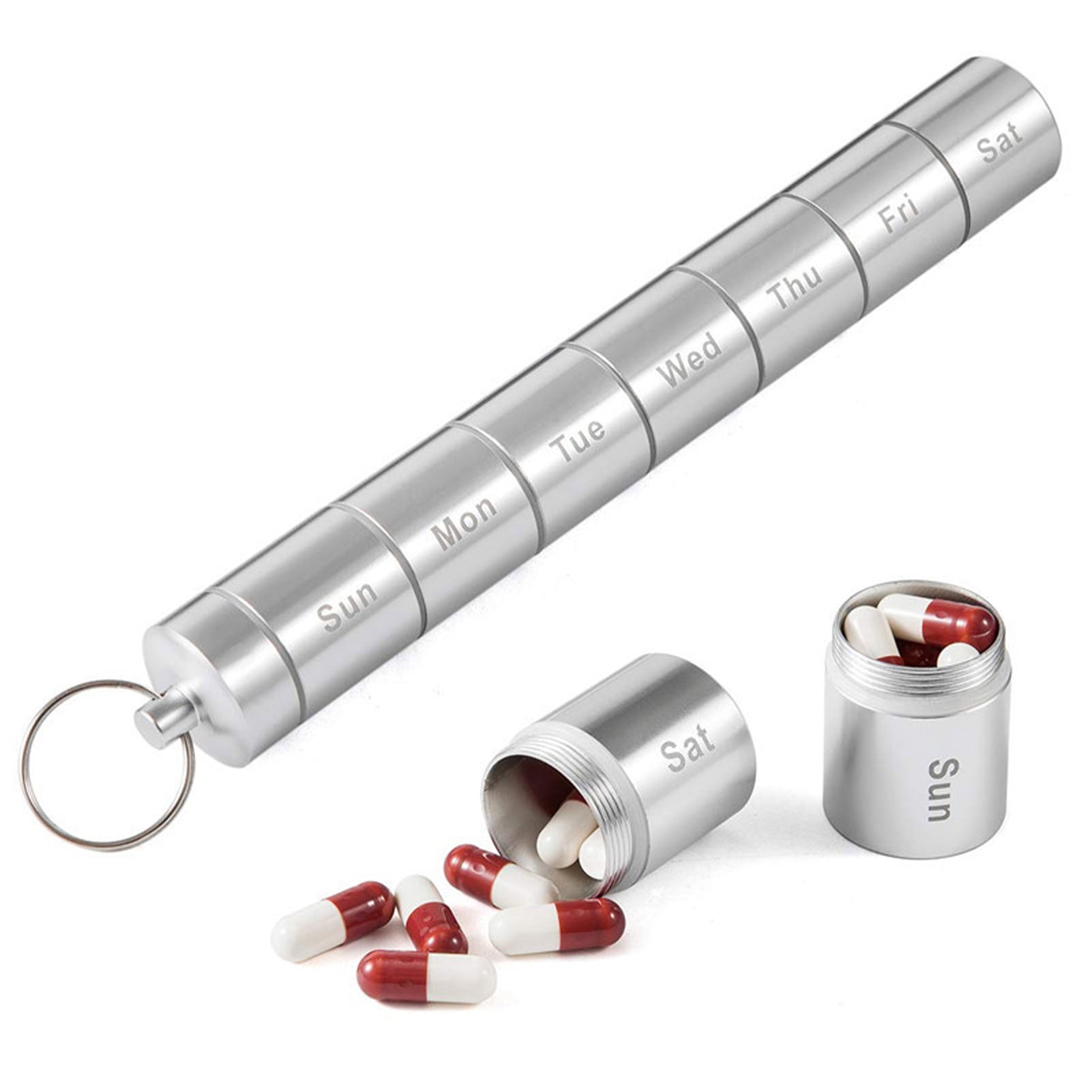 Metal Organizer,Pill Container Fish Pill Alloy Pill Container Fish Oil ...