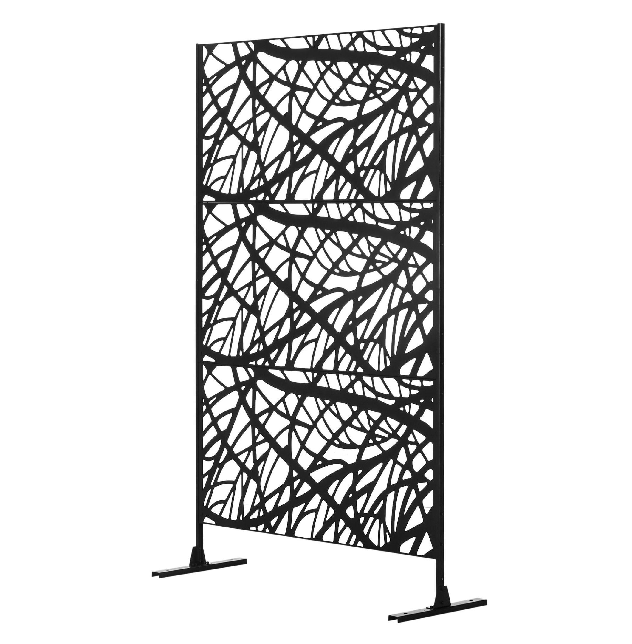 Metal Outdoor Privacy Screen - 6.5FT Twisted Branch Room Divider ...