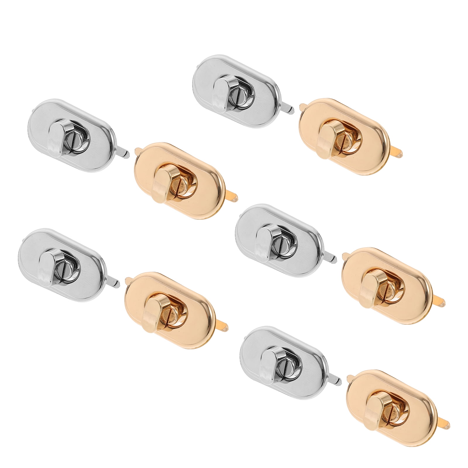 FENGGUIQU DIY Replacement Locks for Handbags 10Pcs Metal Oval Closures ...