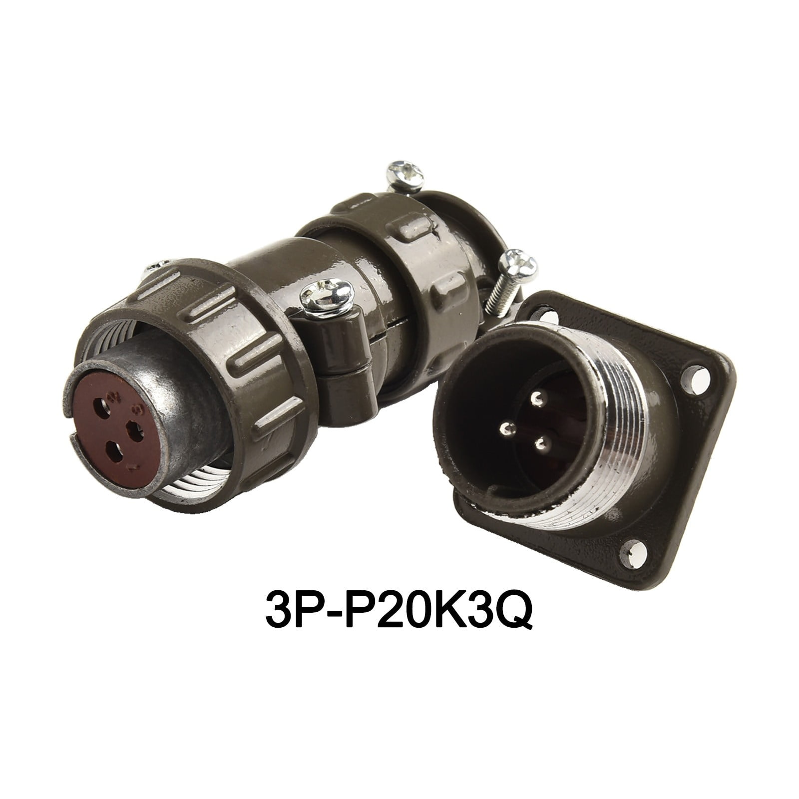 Metal P20K6Q Contacts 2-7 Pin Aviation Plug Connector M20 Panel Mount ...