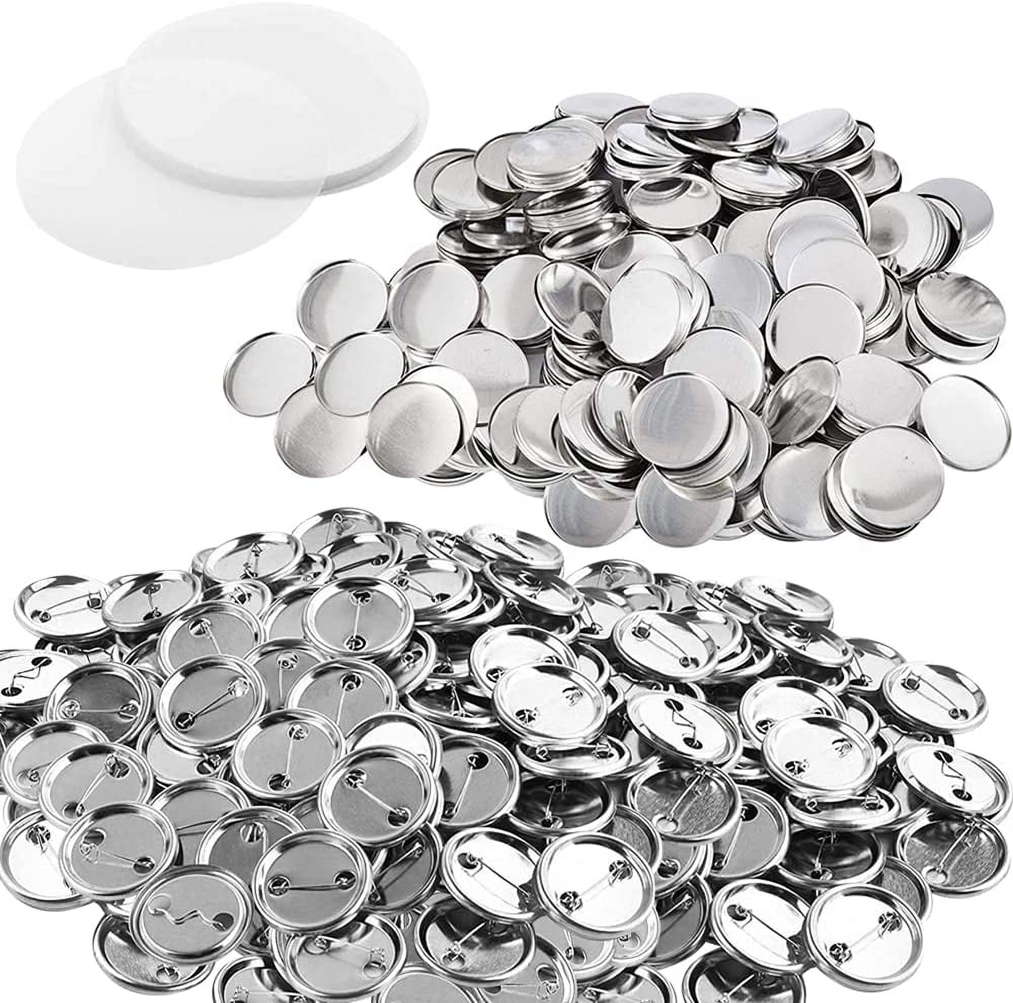 Metal PIN Back Button Parts {100 pcs} - Additional Extra Button Maker ...