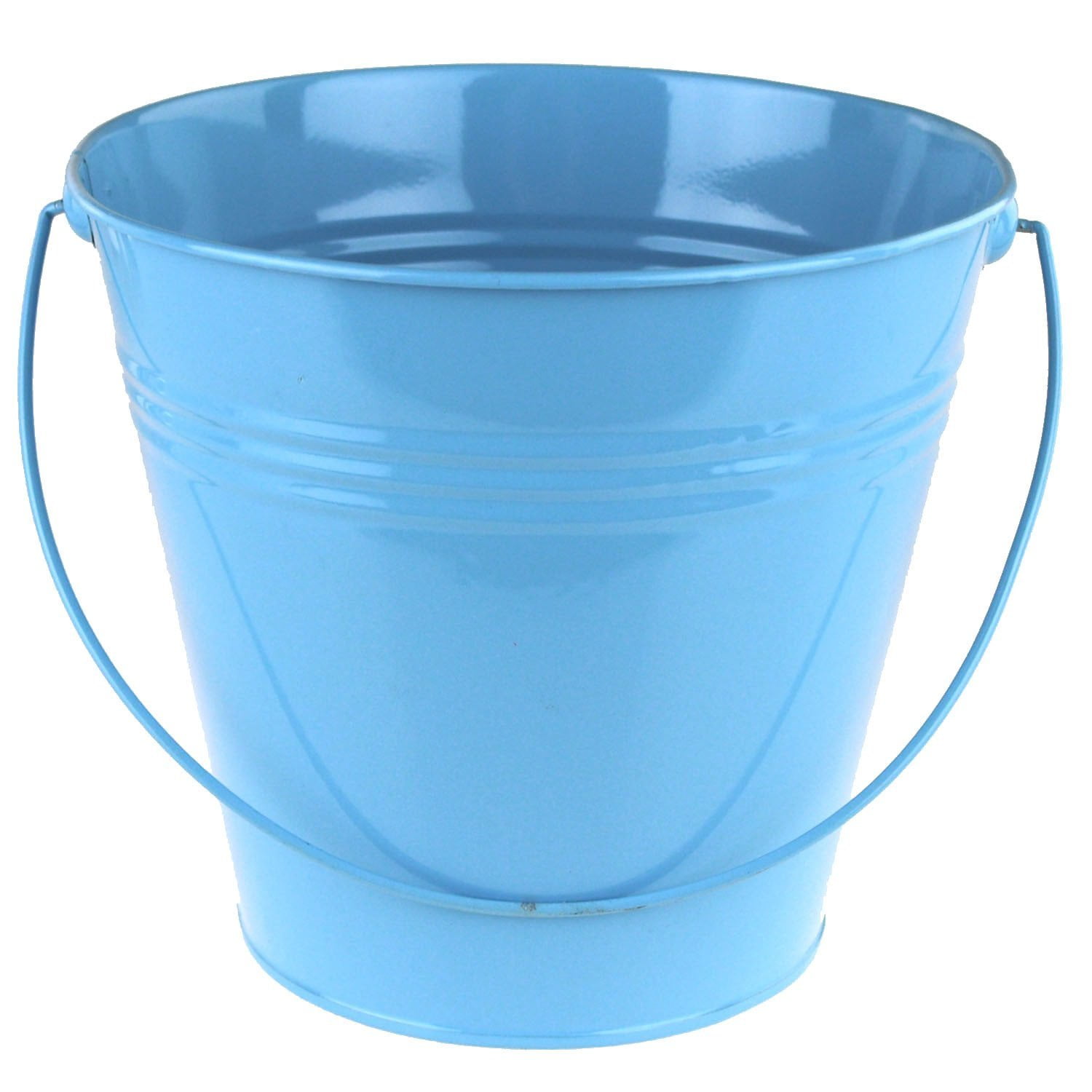 Metal Pail Bucket Party Favor, 7-Inch, Blue - Walmart.com