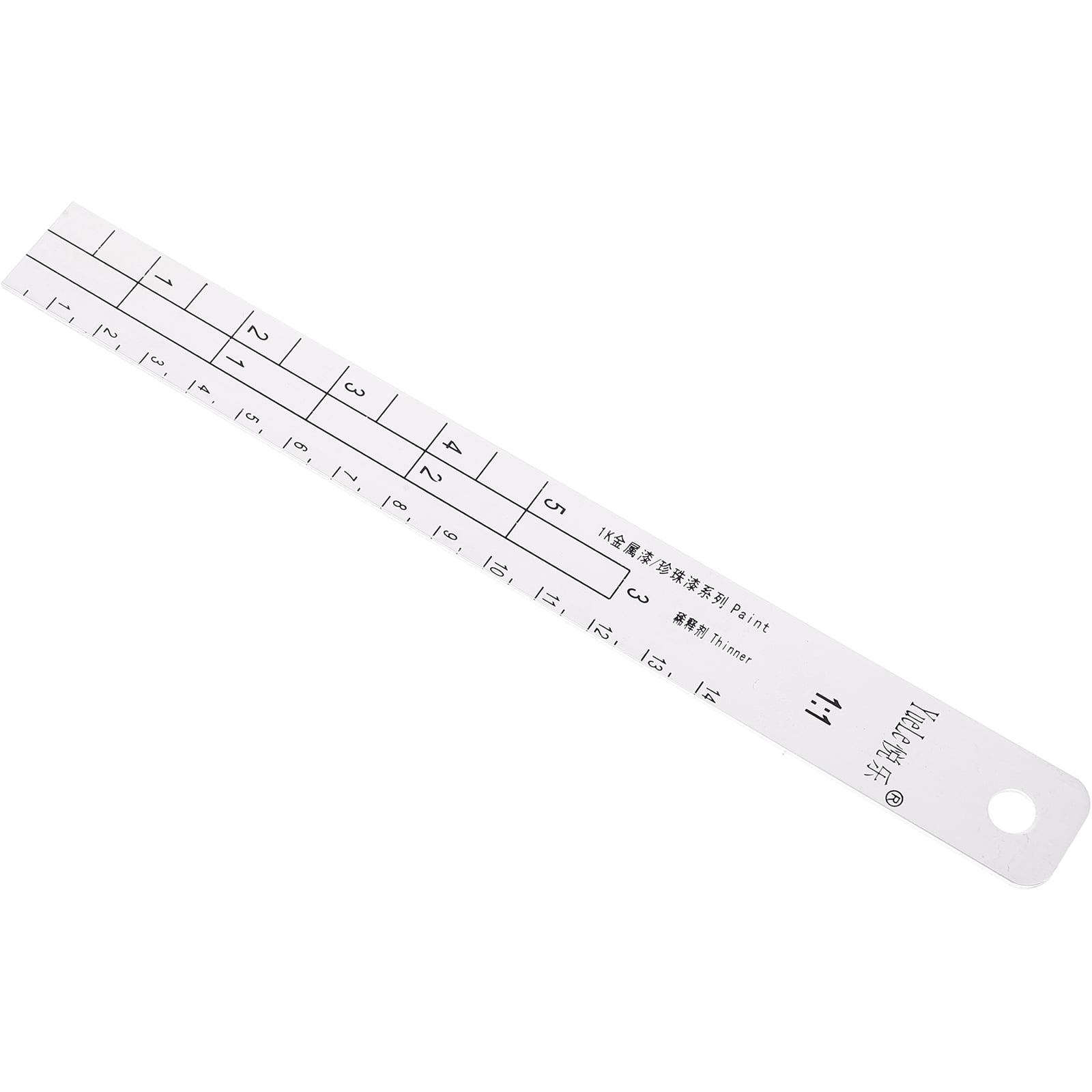Metal Paint Measuring Stick Graduation Scale for Paint Mixing Stirring ...