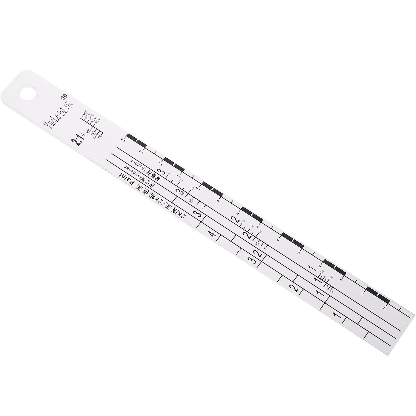 Metal Paint Mixing Ruler with Graduation Scale for Paint Measuring ...