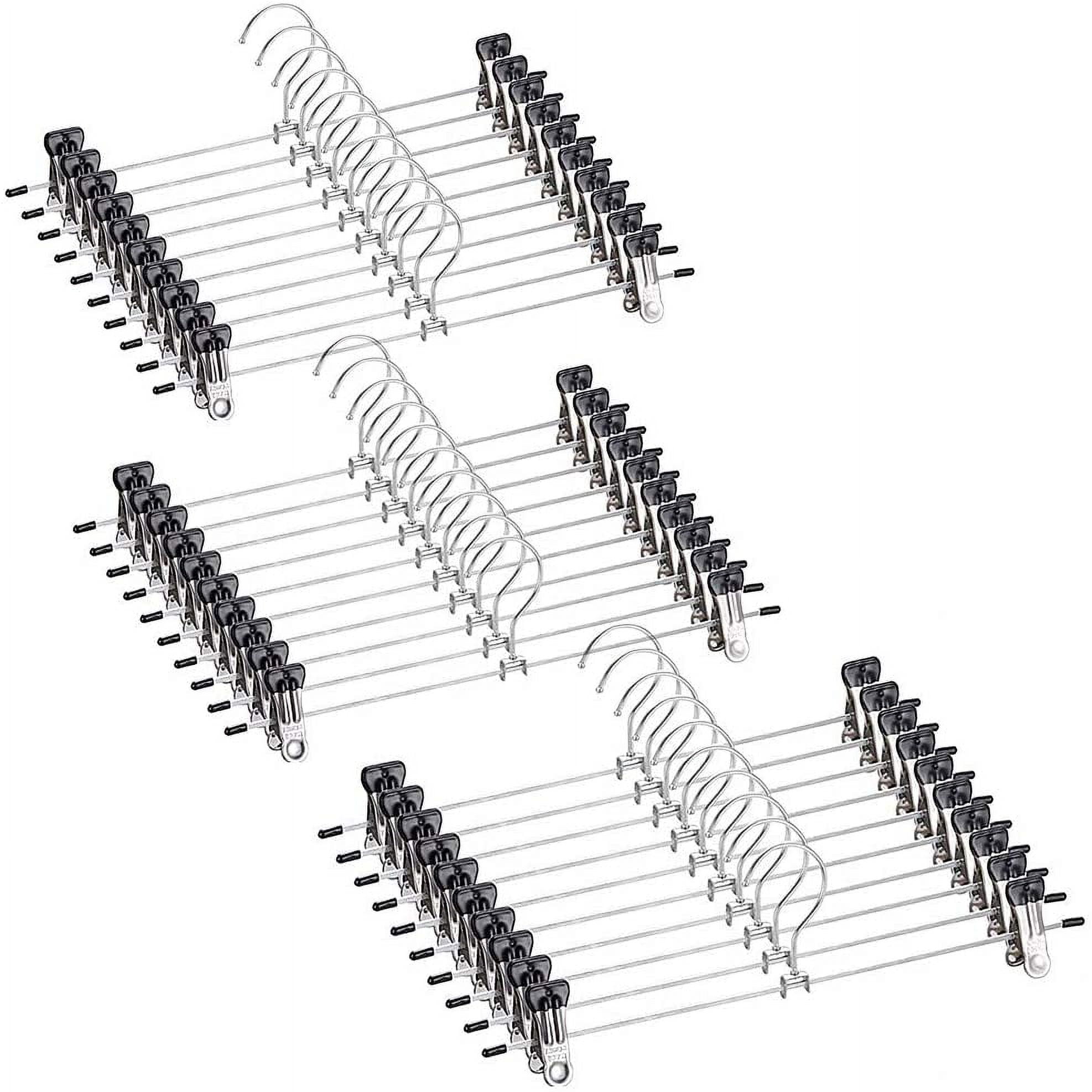 Metal Pant Hangers,Clamp Hanger,Trousers Hangers,Pants Rack With ...