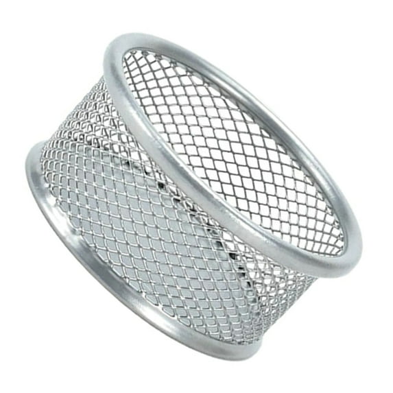Metal Paper Clip Organiser Round Storage Box Ventilated Push Pin ...