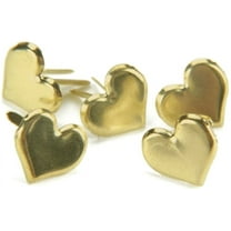 Creative Impressions Painted Metal Paper Fasteners 50/Pkg-Long Hearts ...