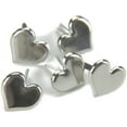 Metal Paper Fasteners 50/Pkg-Hearts - Silver - Walmart.com