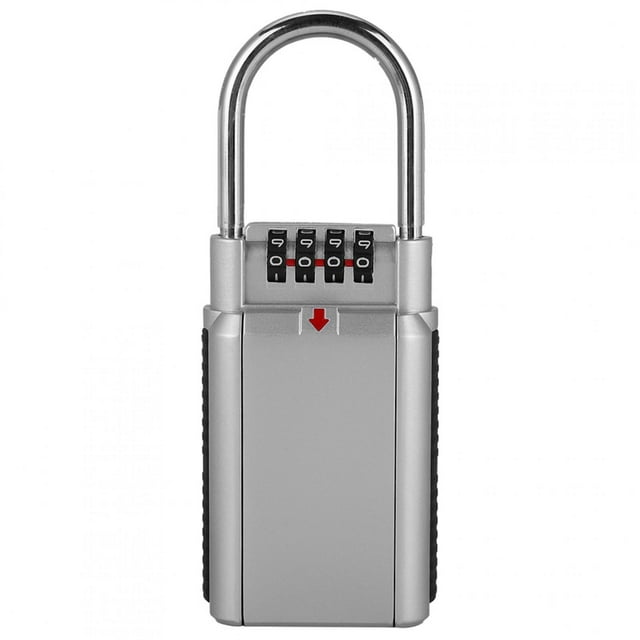 Gueiykk Metal Password Padlock Key Safe Storage Lock Box Lockbox ...