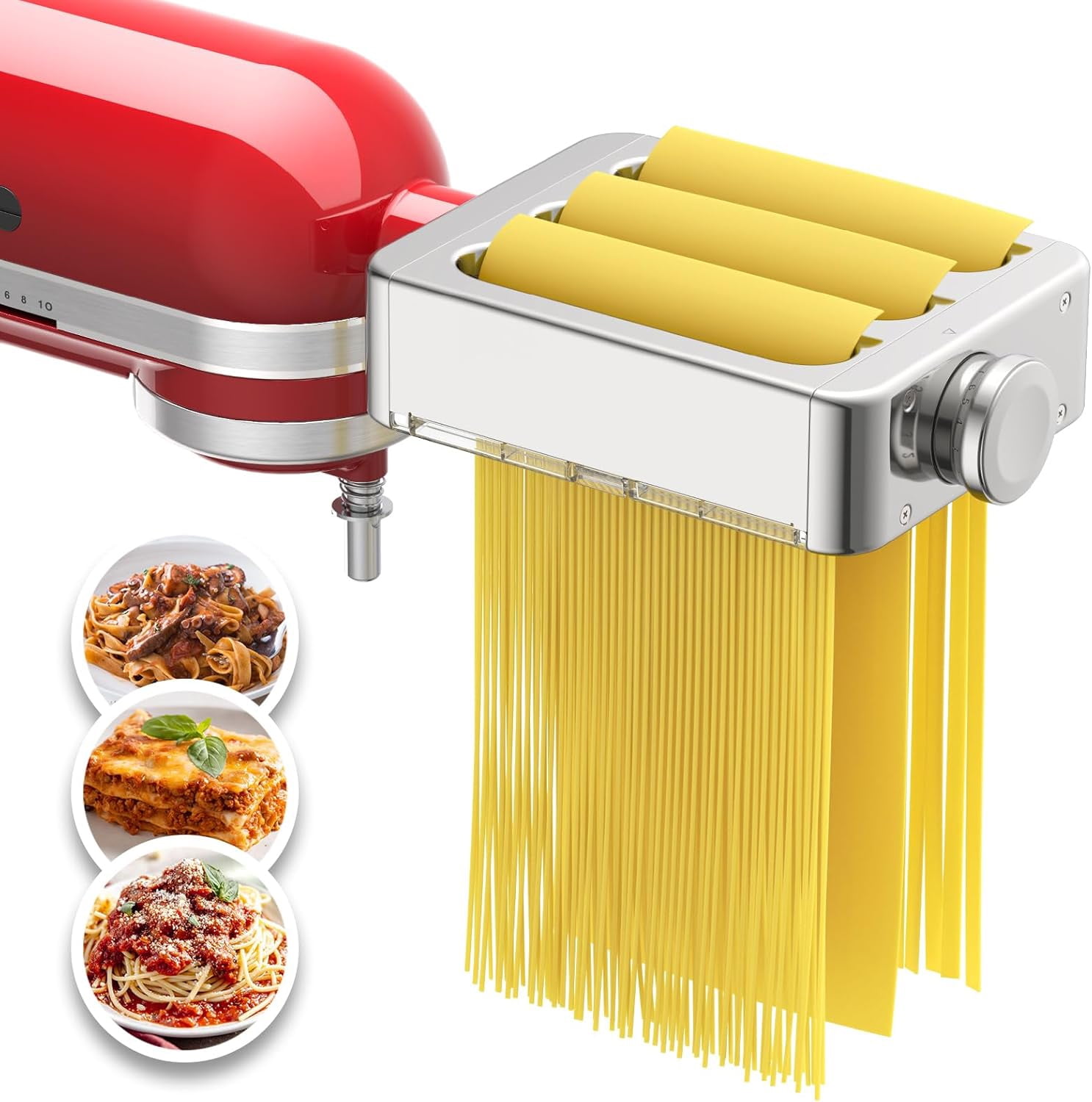 All Metal Pasta Attachment 3 In 1 Set For Kitchenaid Stand Mixer ...