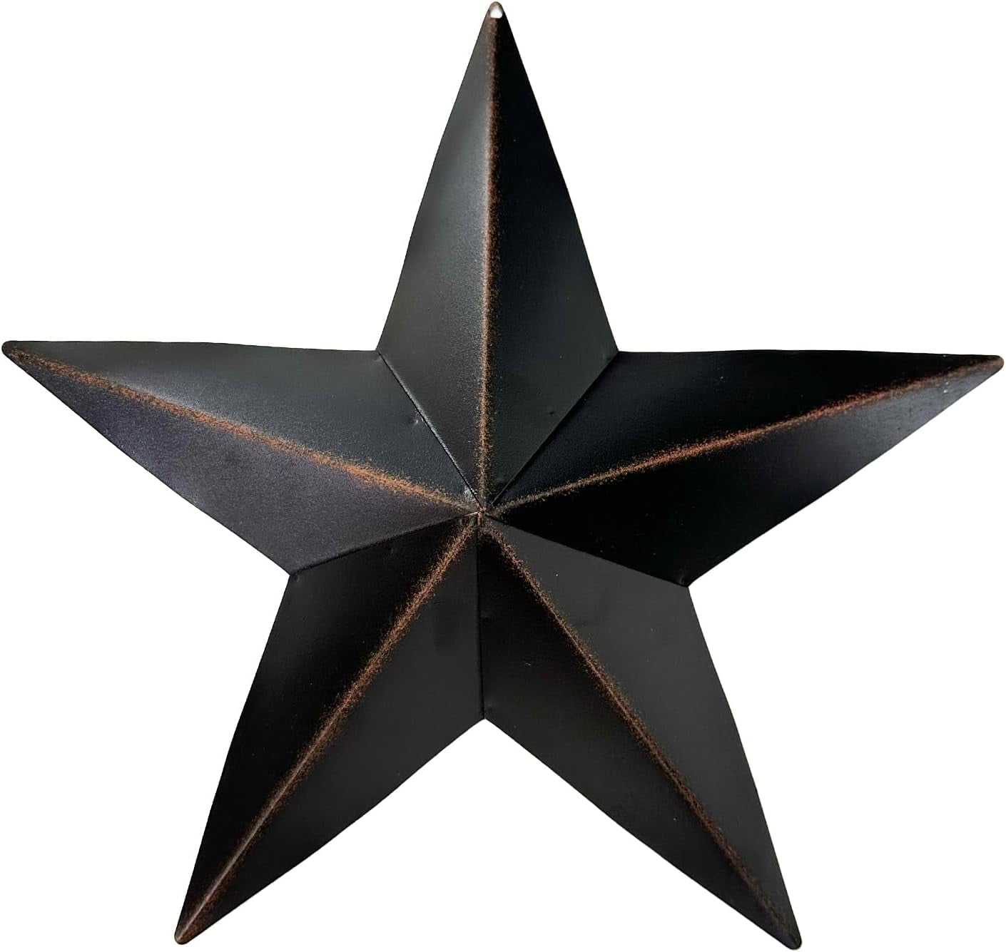 Metal Patriotic Old American Flag Black Metal Barn Star July of 4th ...