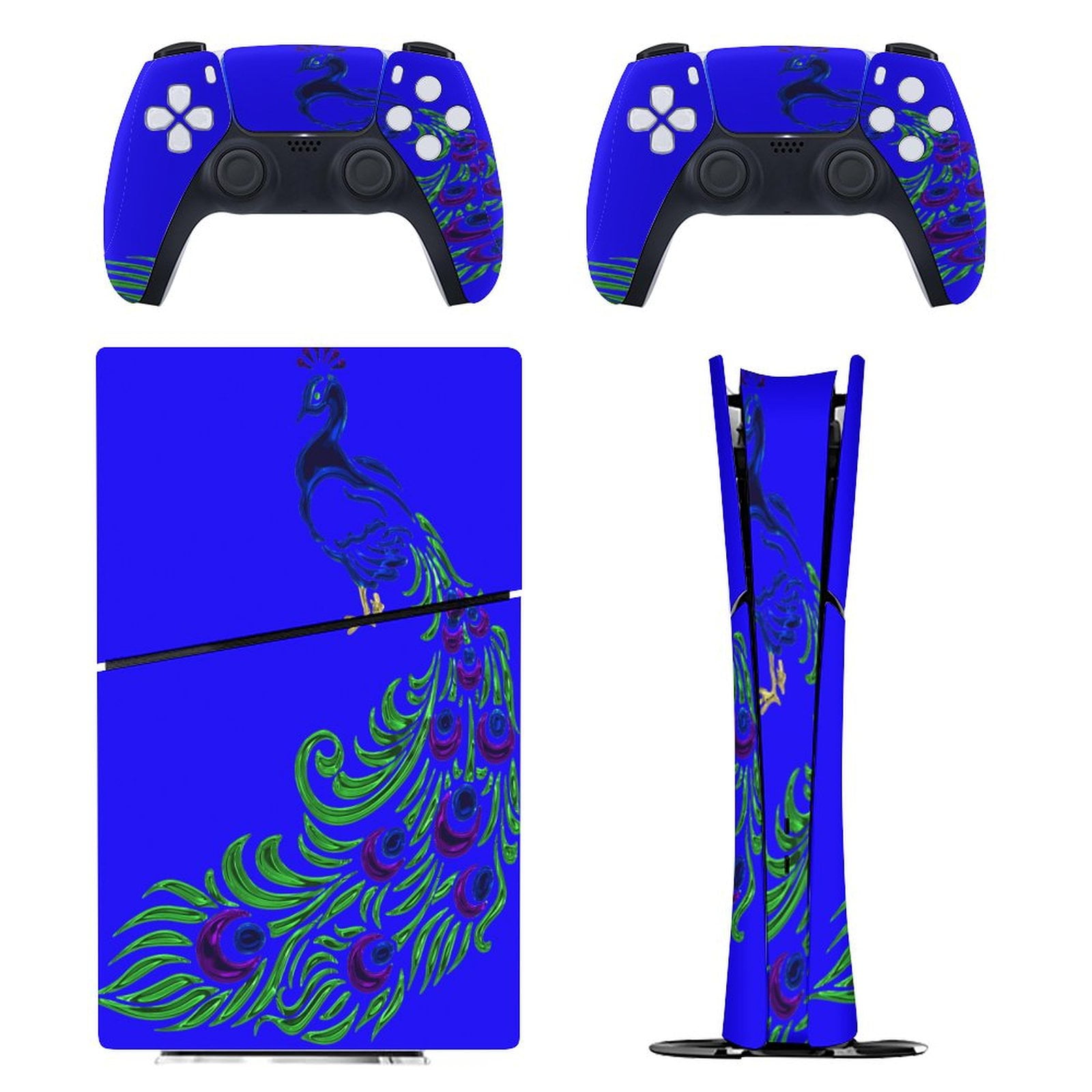 Metal, Peacock PS5/PS5 Slim Digital Disc Skin Sticker For Console And ...