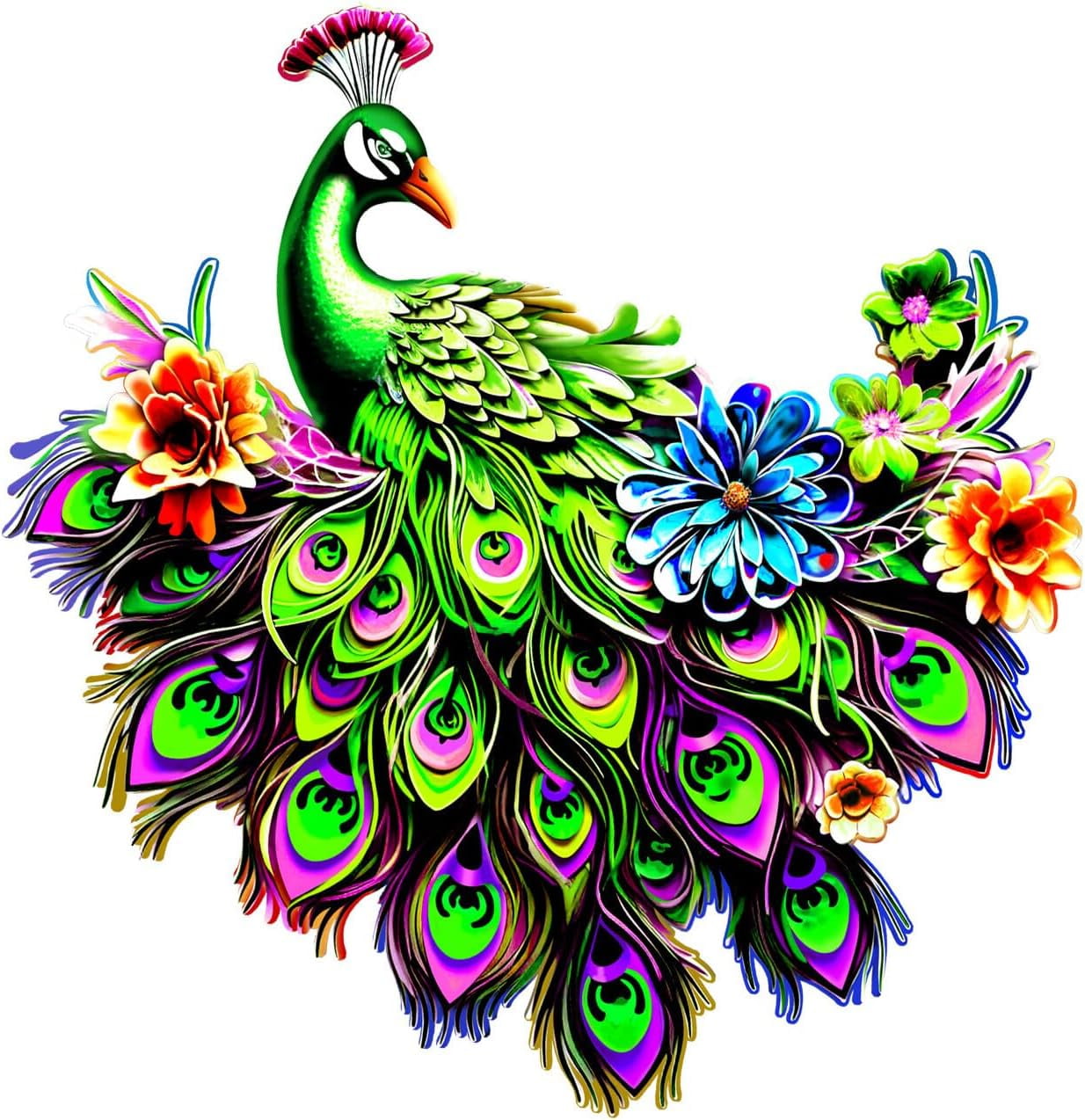 Metal Peacock Wall Decor Tropical Iron Peacocks Wall Decor Peacock ...