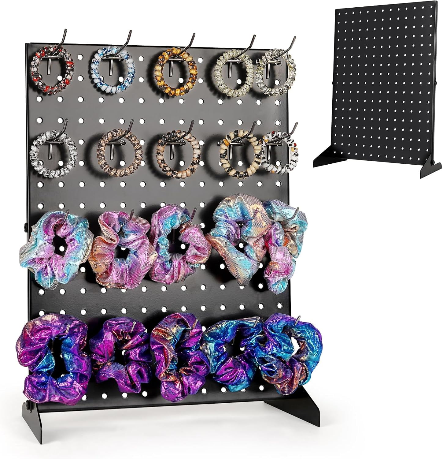 Metal Pegboard Display Stand for Craft Shows Standing Pegboard Jewelry ...
