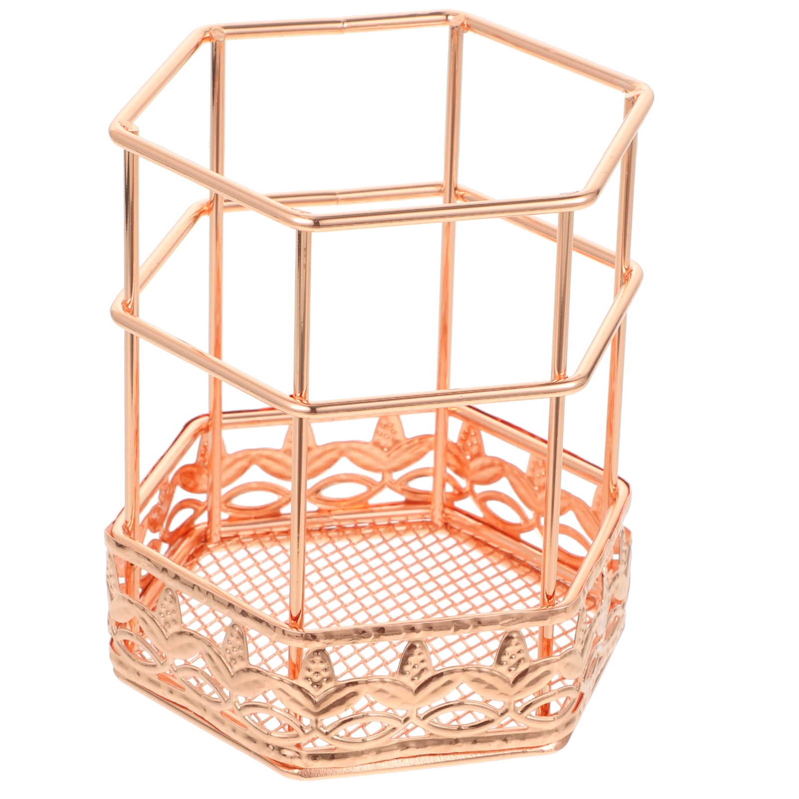 Metal Pen Bucket Mesh Pen Holder Large Capacity Pen Organizer Desktop ...