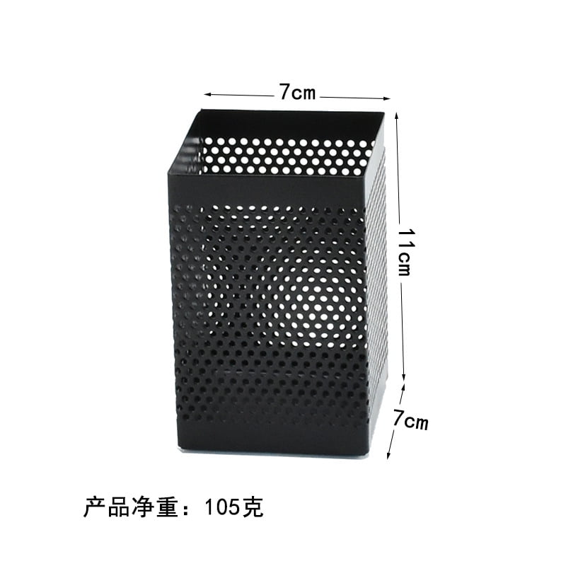 Metal Pen Bucket Mesh Pen Holder Large Capacity Pen Organizer Desktop ...