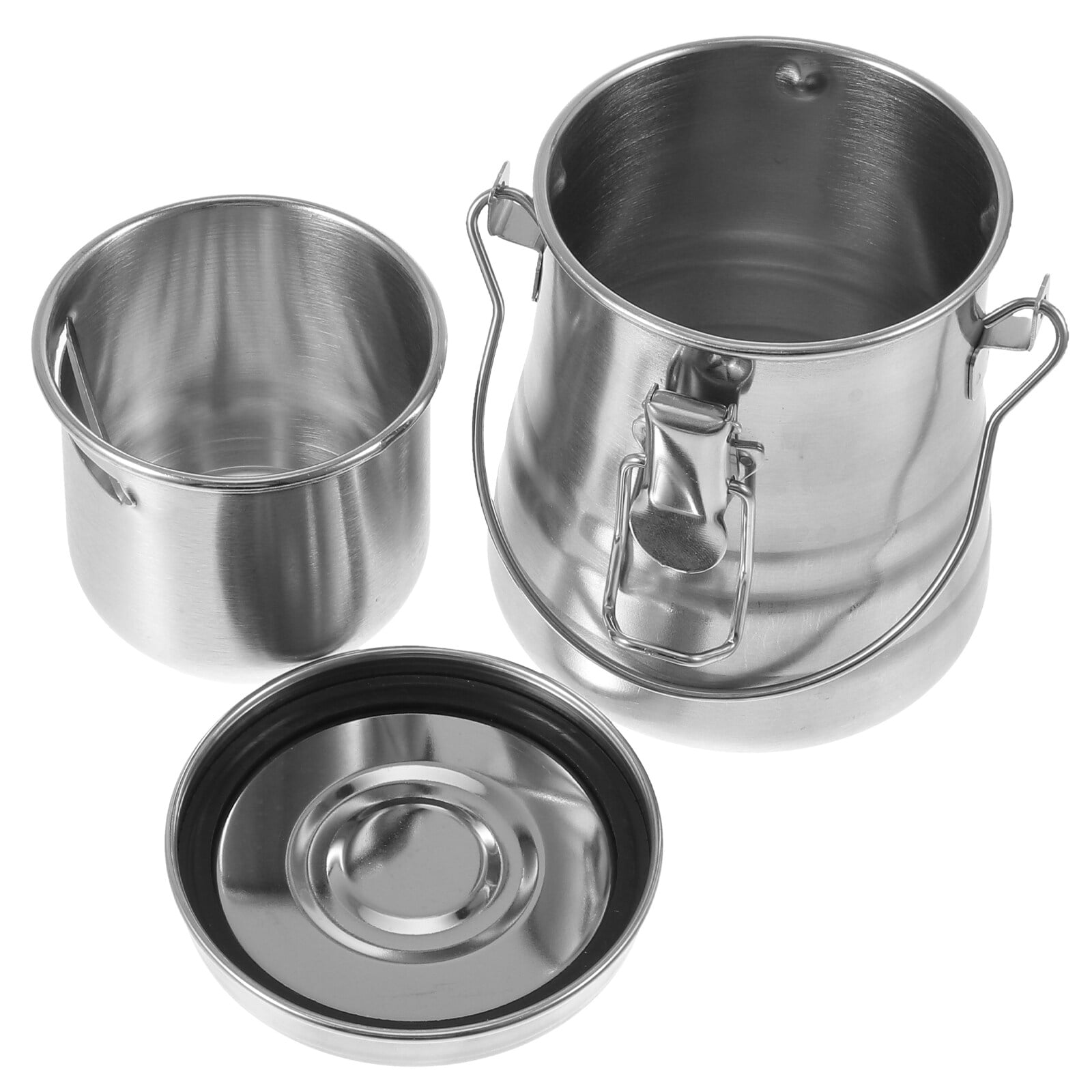 Metal Pencil Holder Container with Lid Oil Paint Brush Barrel Cleaning ...