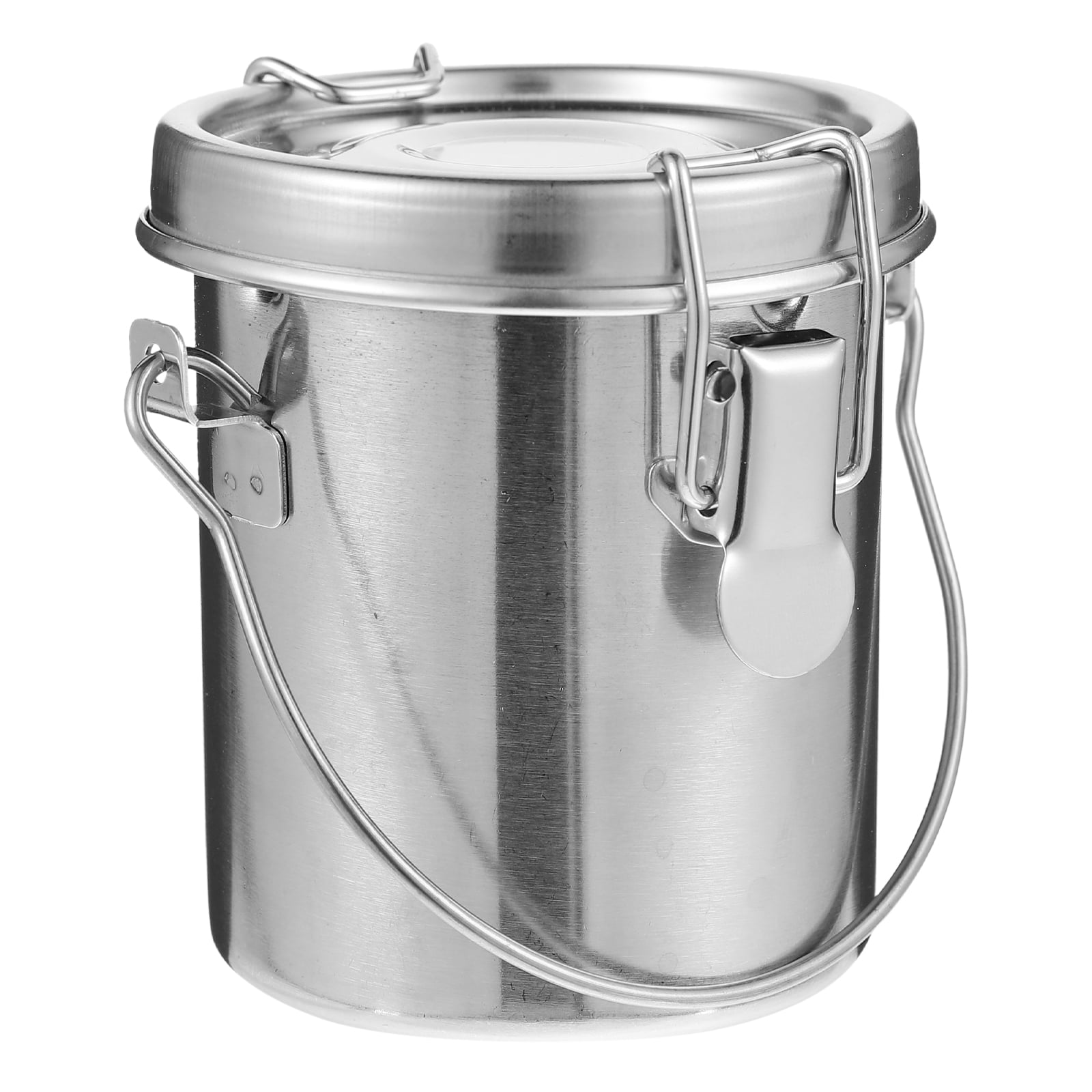 Metal Pencil Holder Paint Brush Container with Lid Washing Painting Tub ...