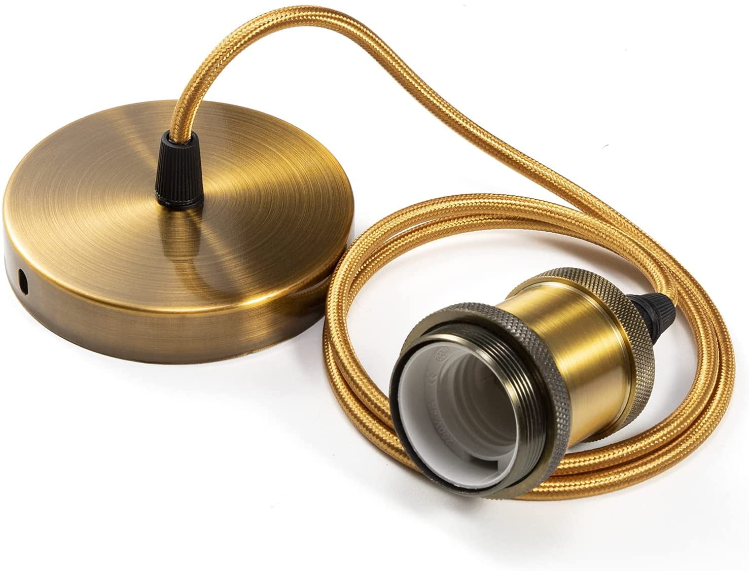 Metal Pendant Light Pendant Lamp Holders E27 Lamp Sockets with Cable ...