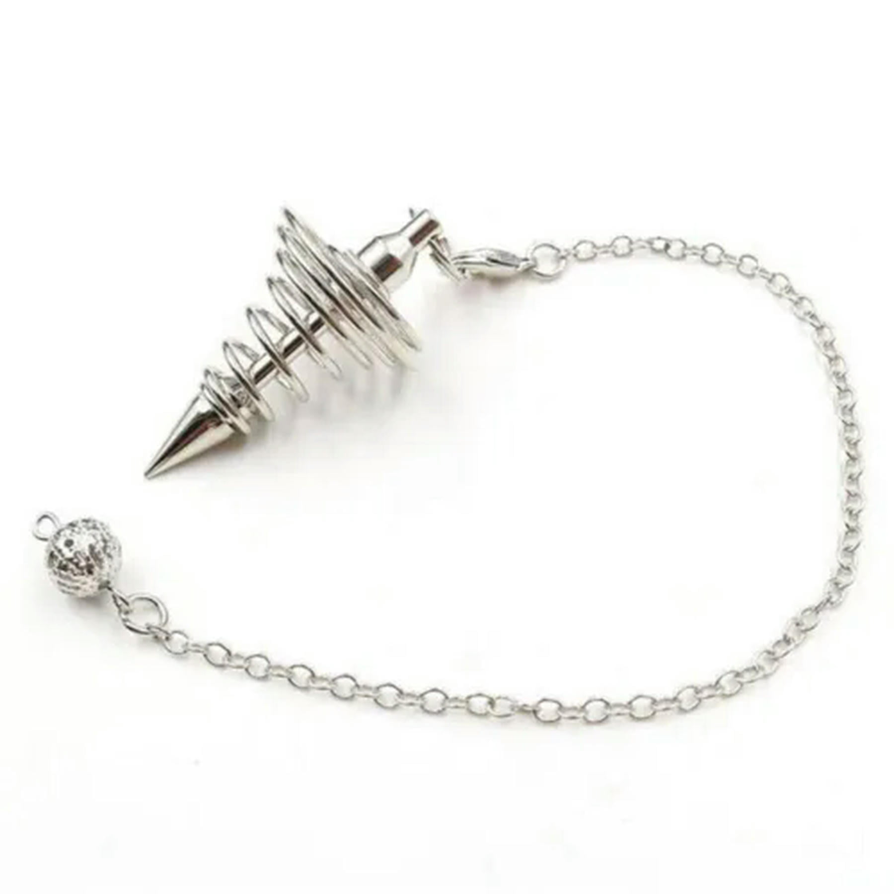 Metal Pendulum Pendant For Necklace Dowsing Cone Pyramid Pendule Amulet Reiki - Walmart.com