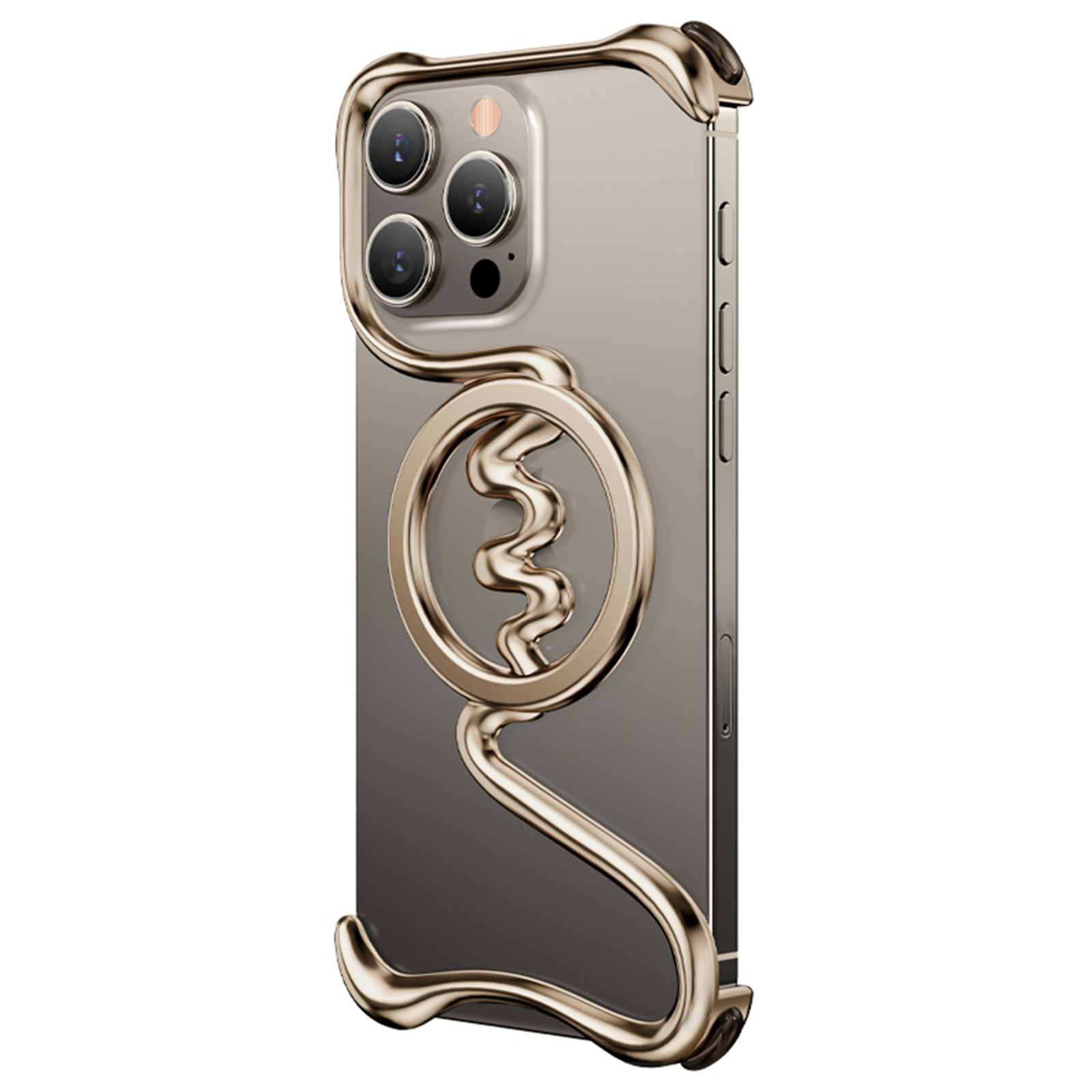 Metal Phone Bumper For IPhone 16 Magnetic Compatible With Mag Safe Metal Phone Bumper For IPhone 16 Magnetic Compatible With Mag Safe
