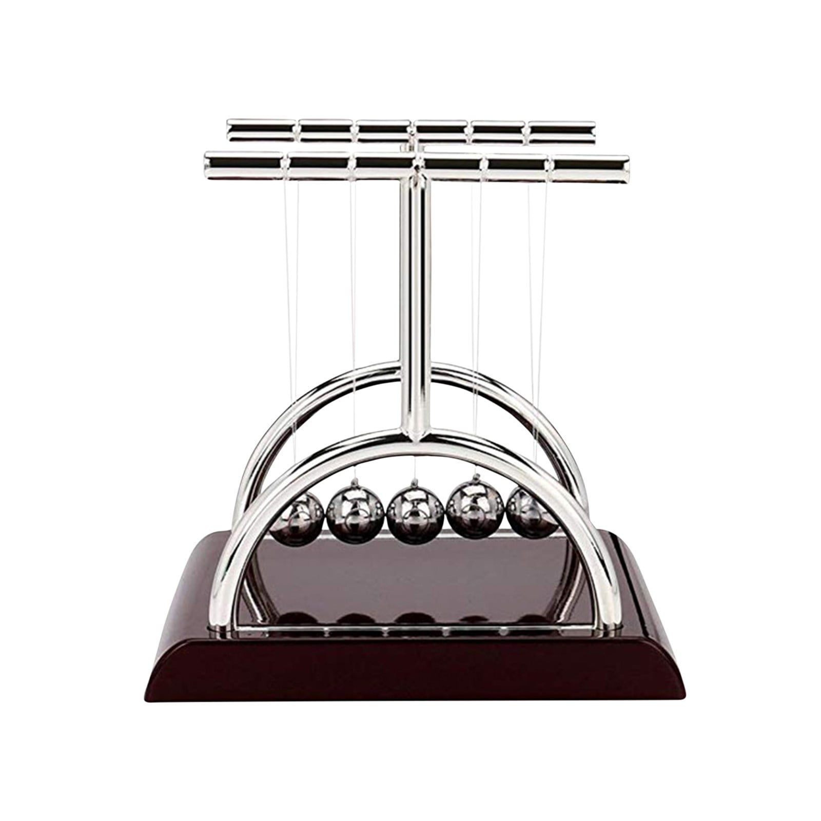 Metal Physics Science Pendulum Toy - Desk Toy Demonstrates Conservation ...