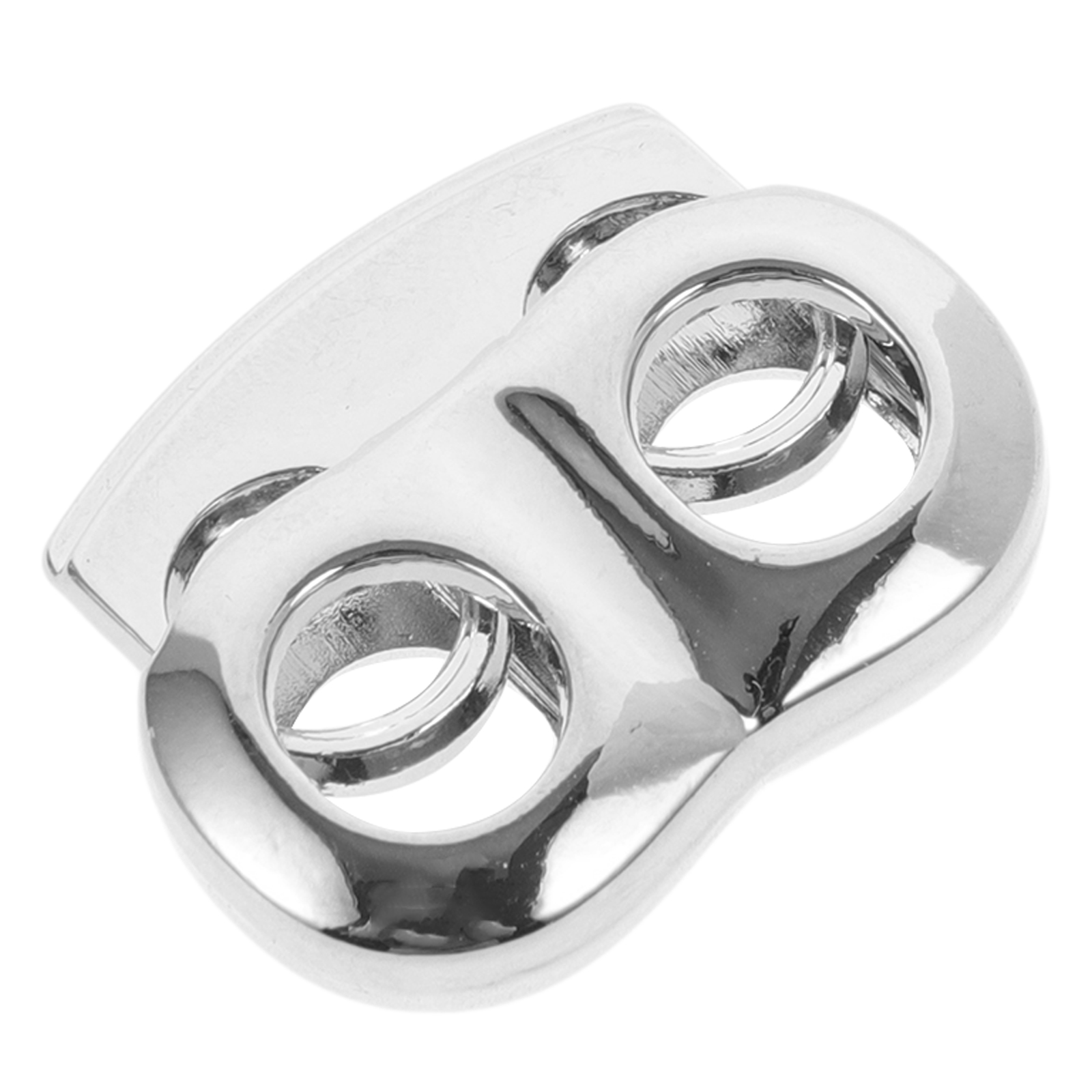 Spring Cord Lock Set Silver Zinc Alloy Toggle Fastener for DIY Craft ...