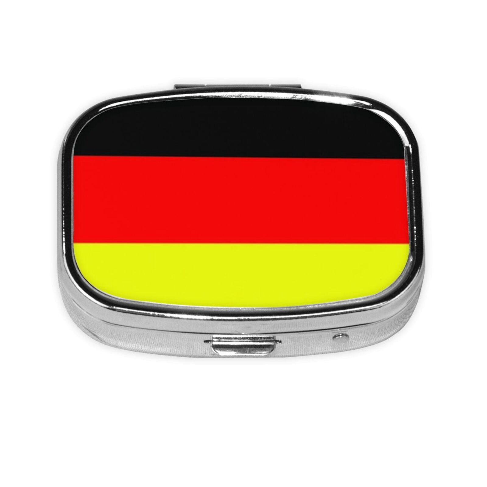Metal Pill Organizer German Flag Germany Portable Compact Pill Box 2 ...