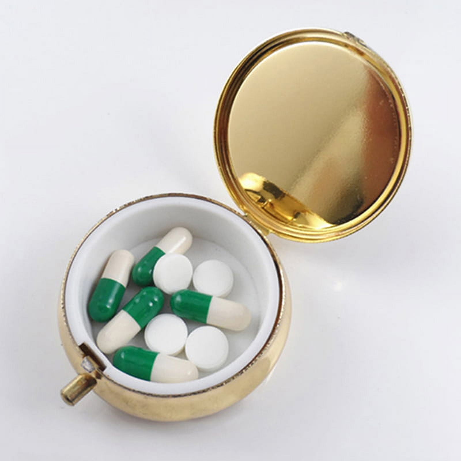Metal Pill boxes Medicine Organizer Container Medicine Case Pill Candy ...