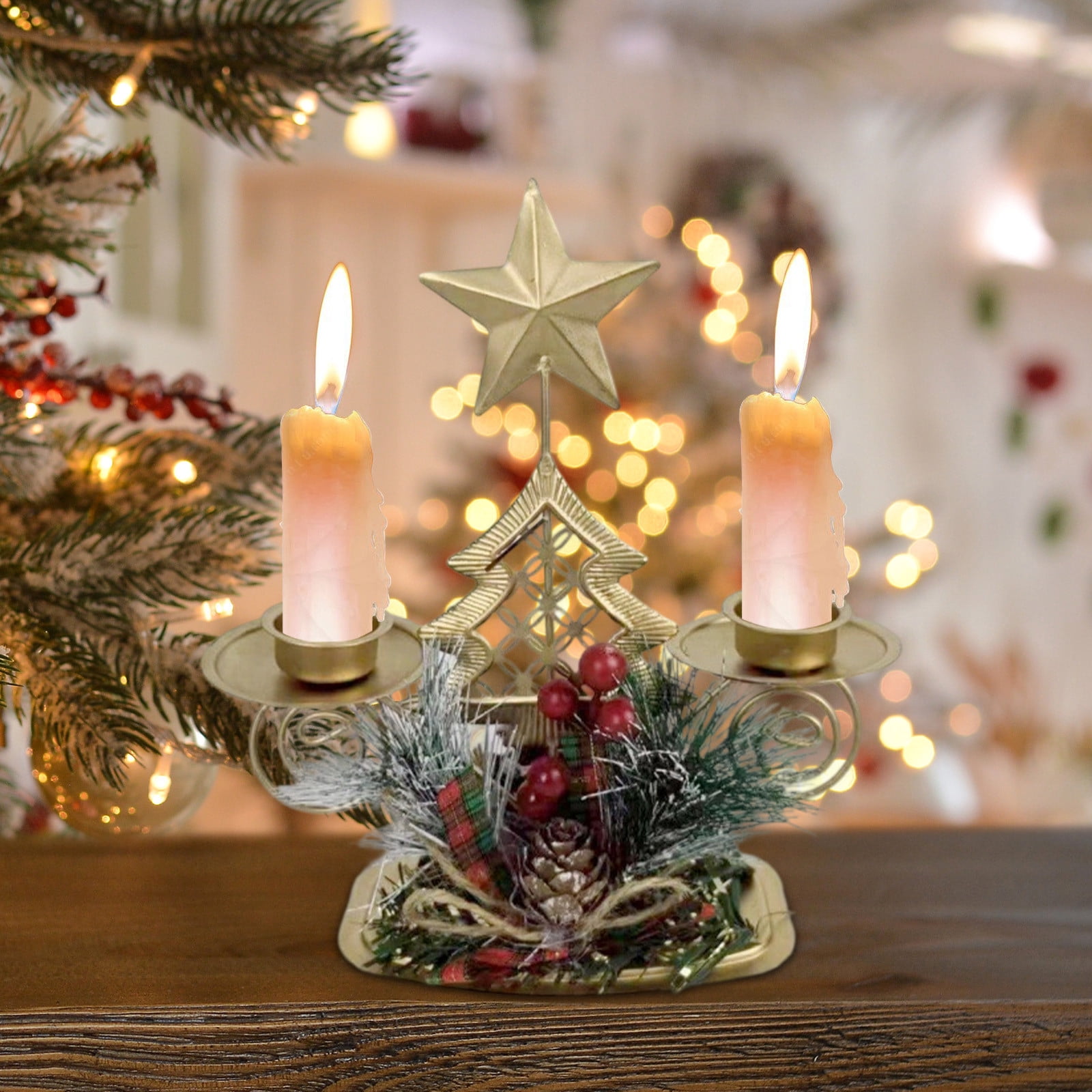 Metal Pillar Candle Holders, Decorative Candlestick Candle Holders ...