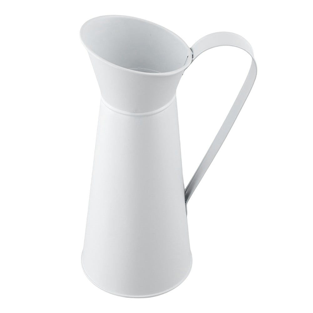 Metal Pitcher Vase, Farmhouse Rustic Watering Can Flower Jug, Vintage ...