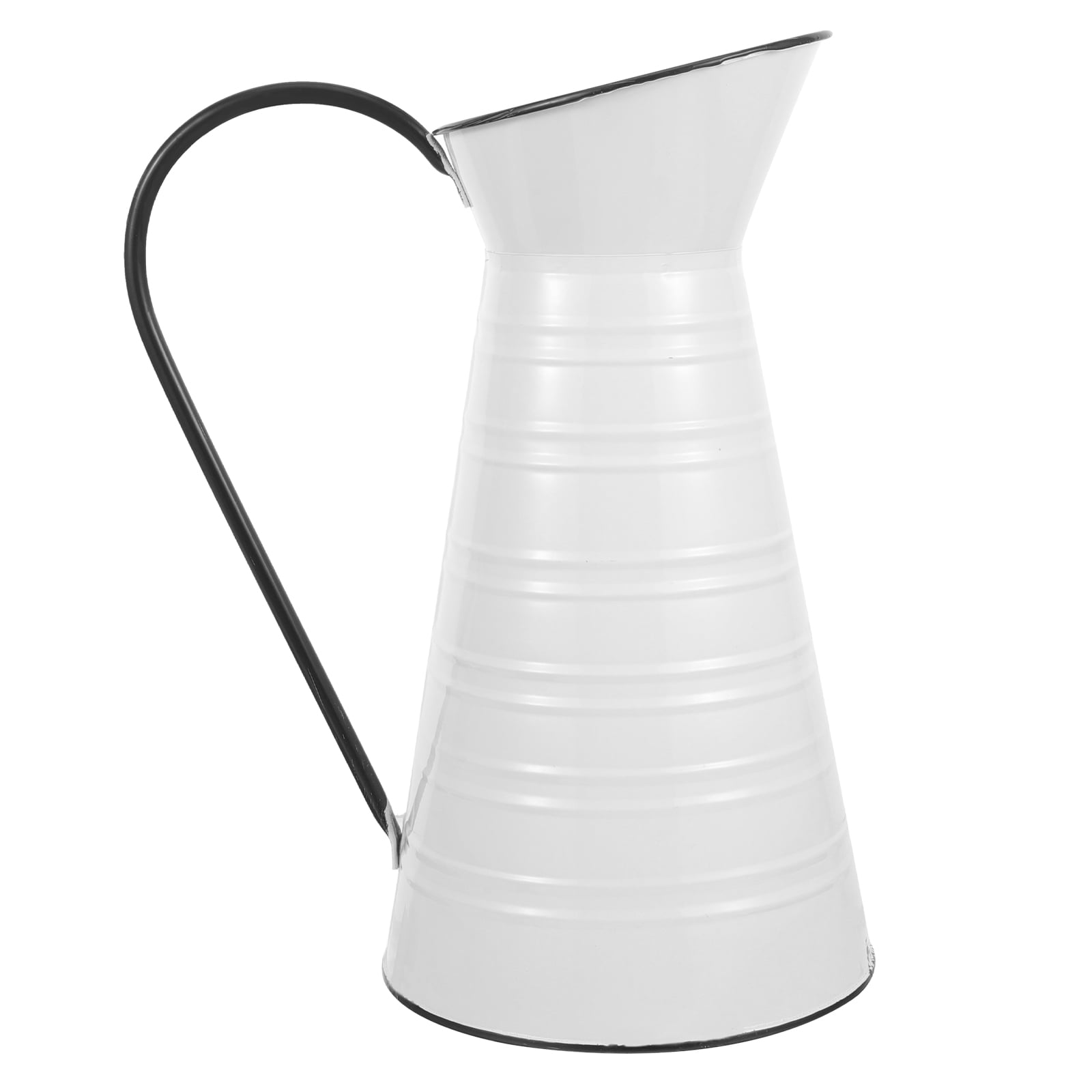 Metal Pitcher Vase Vintage Flower Pot Tin Vases for Flowers Galvanized ...