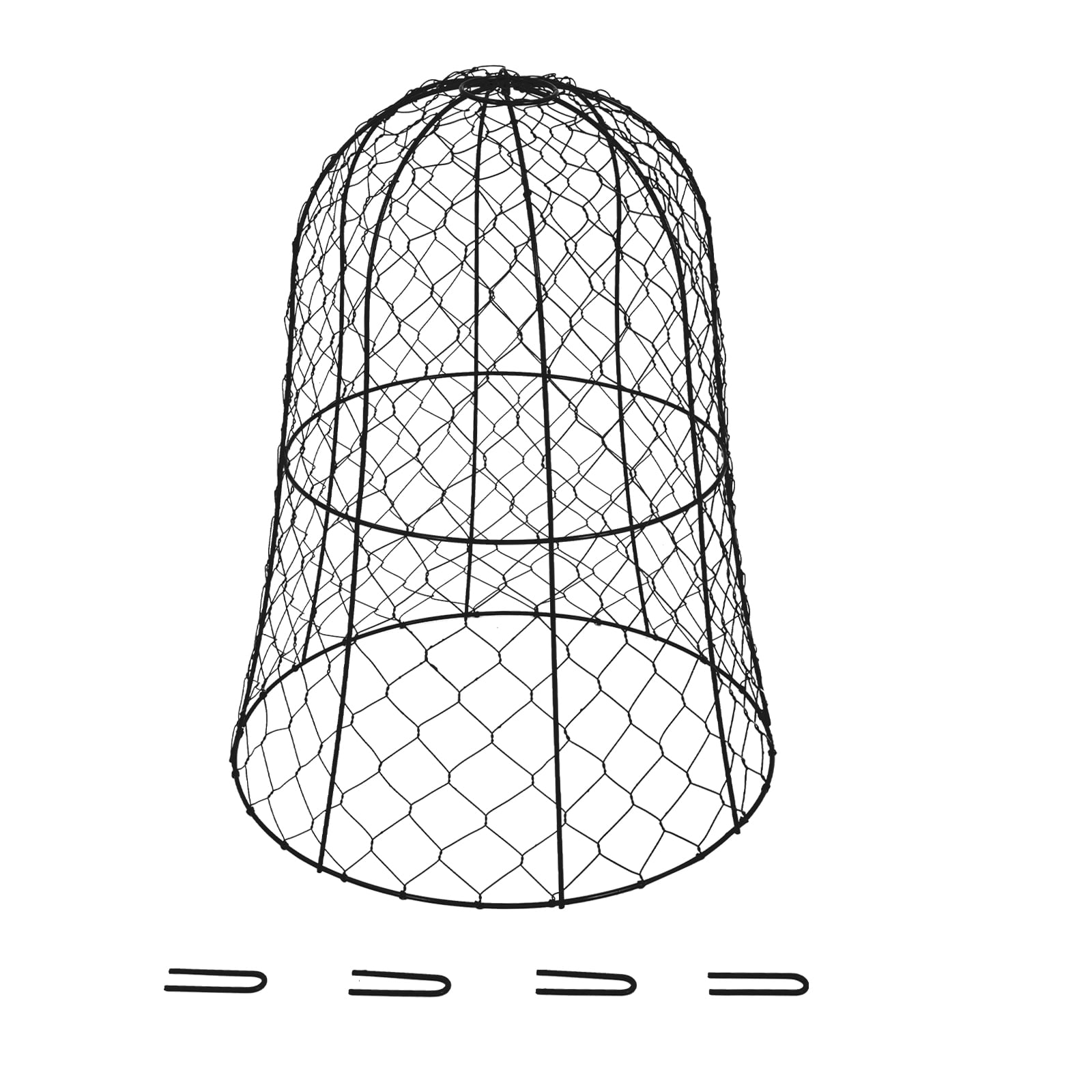 Metal Plant Cages, Powder-Coated Iron, Large 12.99"H×15.75"D, Protects ...