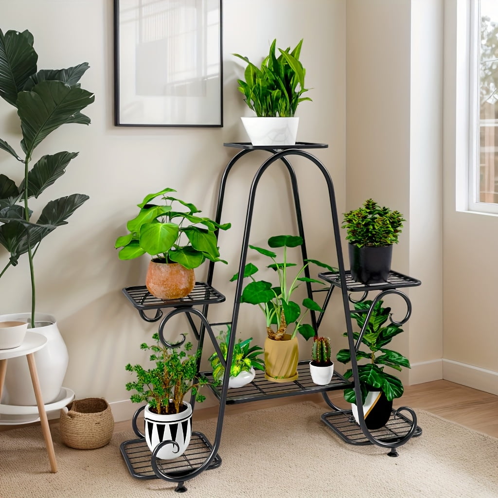 Metal Plant Stand, Heavy Duty Iron Flower Pot Rack For Indoor And ...