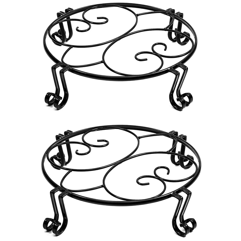 Metal Plant Stand-Heavy-Duty Round Planter Stand Large Indoor and ...