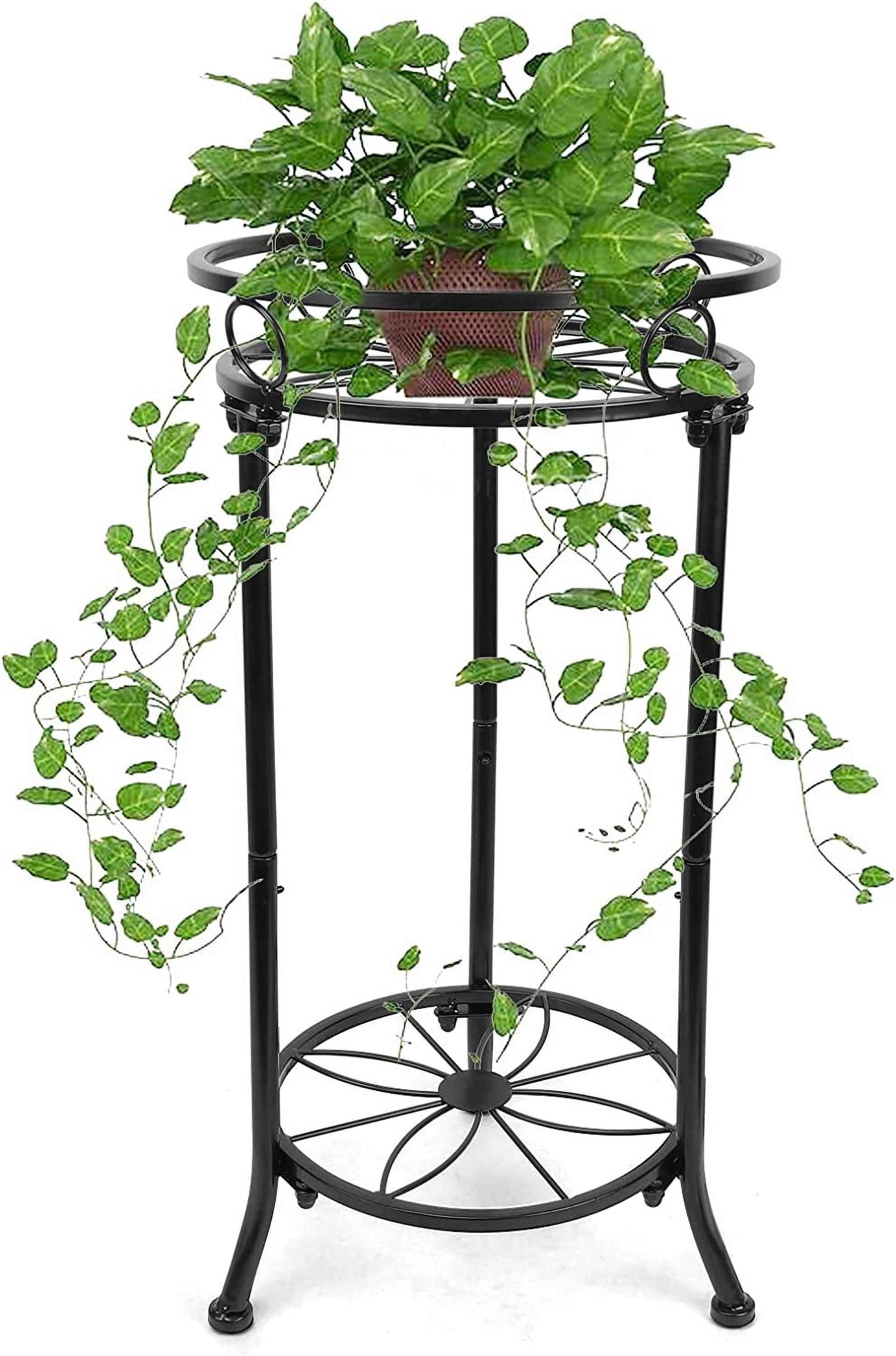 Metal Plant Stand Indoor, 2 Tier Plant Stands, 20.3'' Tall Iron Corner ...