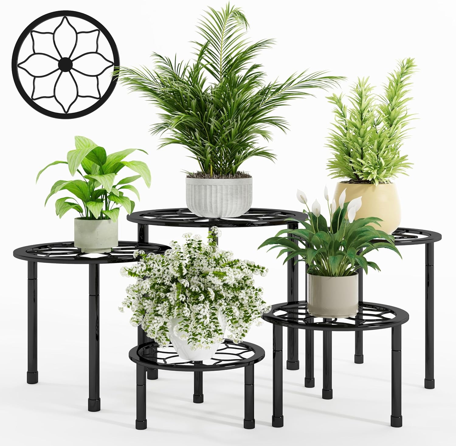 Metal Plant Stand Indoor Outdoor,Indoor Plant Stands for patio rust ...